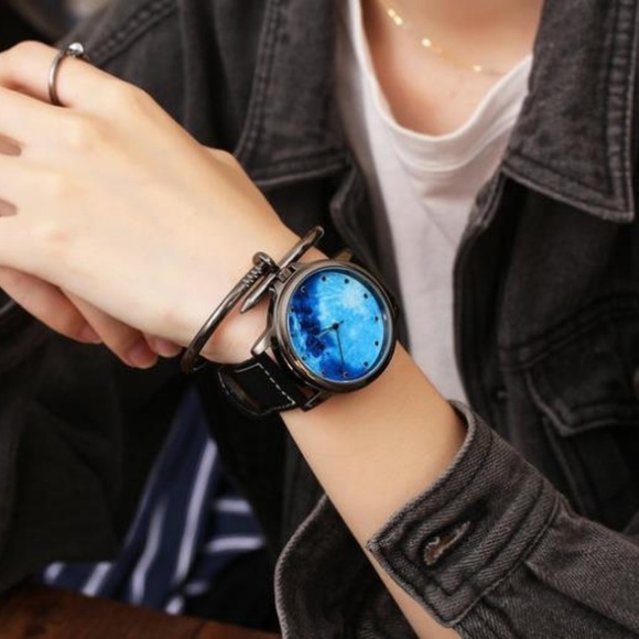 24hours | Accessories | New Unisex Casual Universe Star Quartz Watch ...